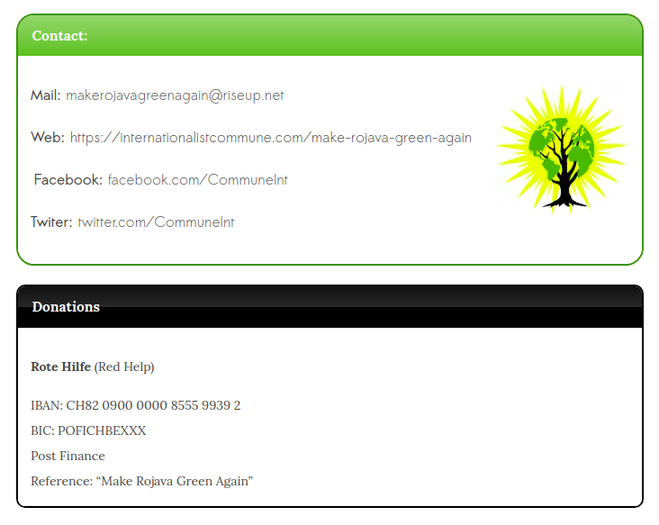 Make Rojava Green Again as a bridge for internationalist solidarity ...